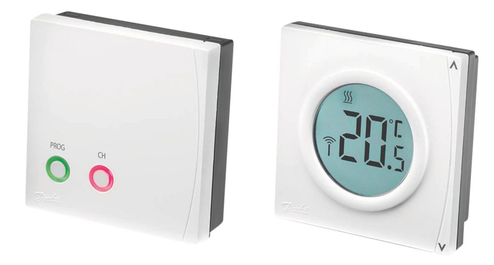 Danfoss RET2000B RF Wireless Digital Room Thermostat+ RX1-S RF Receiver