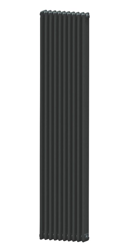 Acova Classic 3 Column Vertical Radiator 2000 x 490mm Volcanic