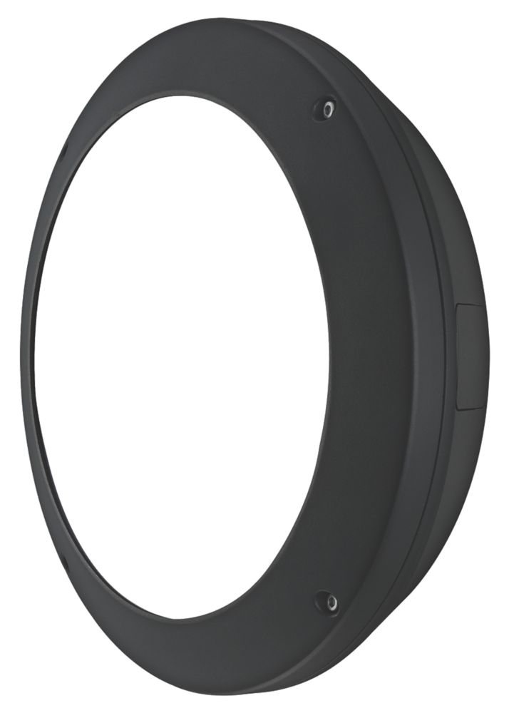 Luceco ATLAS Exterior Metal Bulkhead Cover Granite Grey 321mm