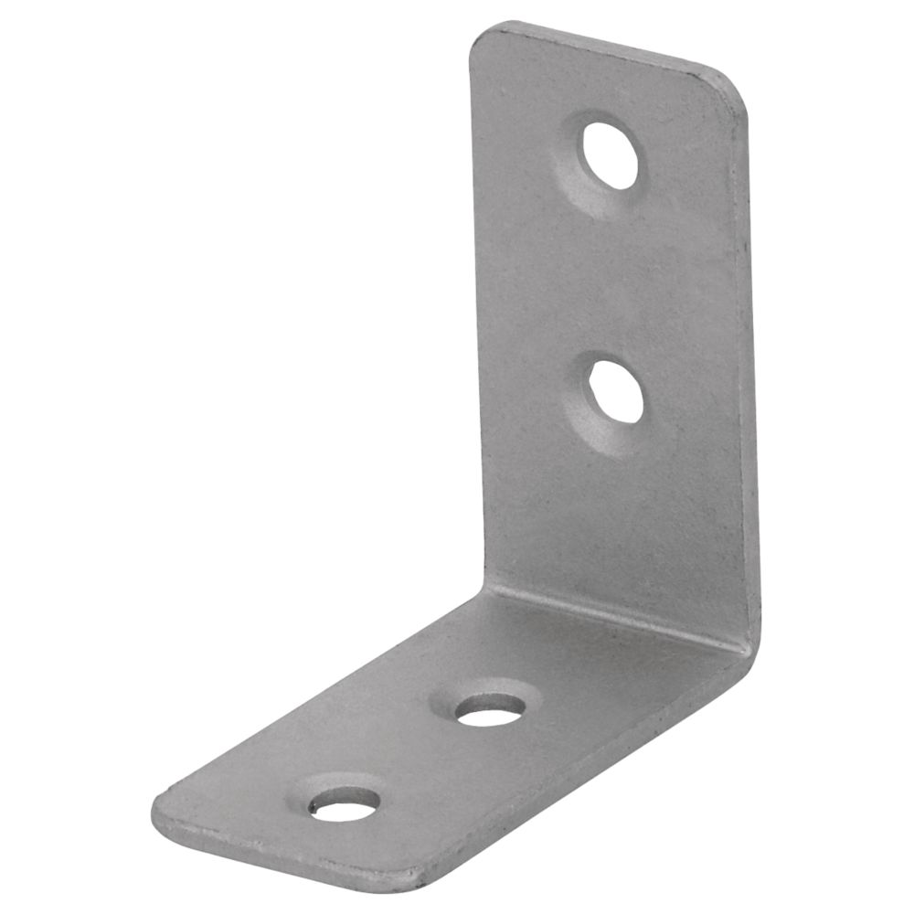 Magnodur Flat Angle Bracket Matt Steel 200 x 200 x 30mm 10 Pack