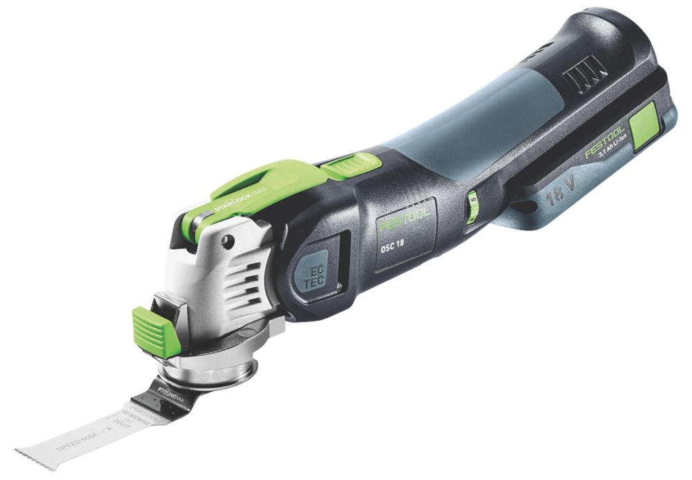 Festool OSC 18 Li 3,1 E-Set 18V 3.1Ah Li-Ion Brushless Cordless ...