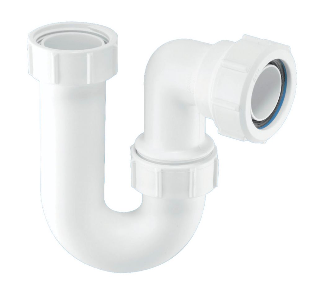 McAlpine Tubular P Trap White 40mm