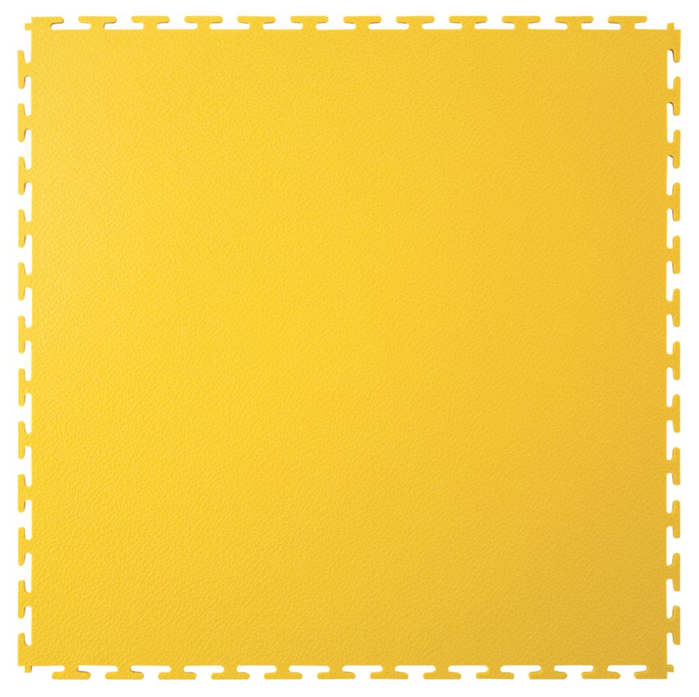 Ecotile E500/7 Interlocking Floor Tile Yellow 500mm x 500mm 4 Pack
