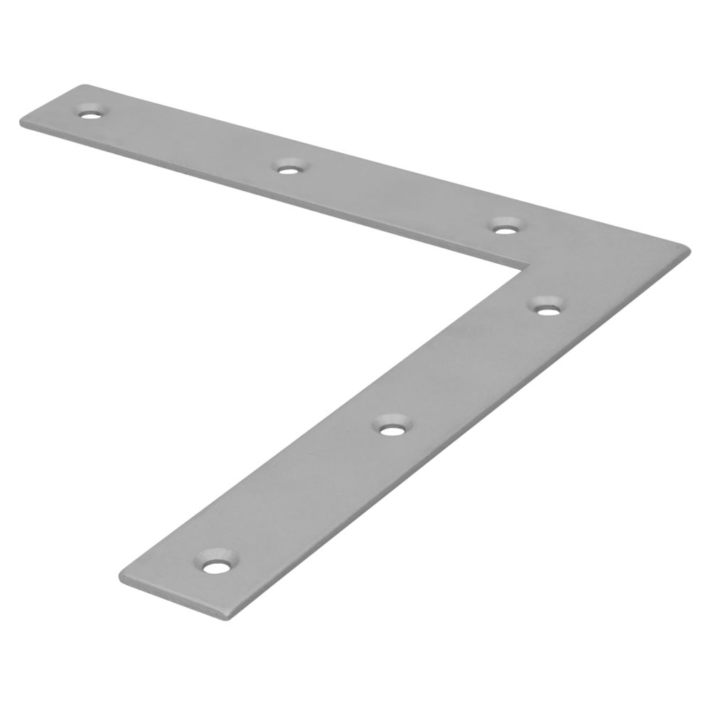 Magnodur Flat Angle Bracket Matt Steel 200 x 200 x 30mm 10 Pack