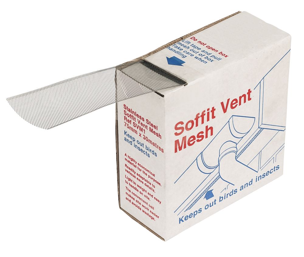 Sabrefix Soffit Vent Mesh 75mm x 30m