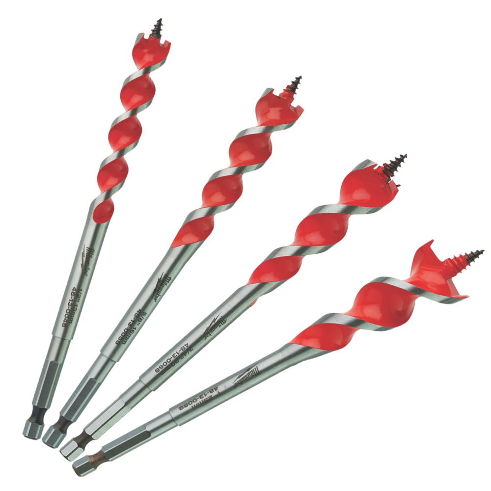 Milwaukee Speed Feed Auger Bit Set 4 Piece Set