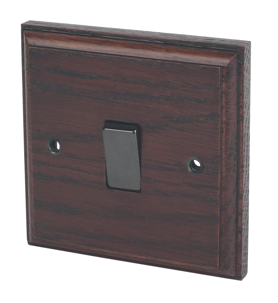 Varilight 1-Gang Light Switch Frame Surround Mahogany-Effect