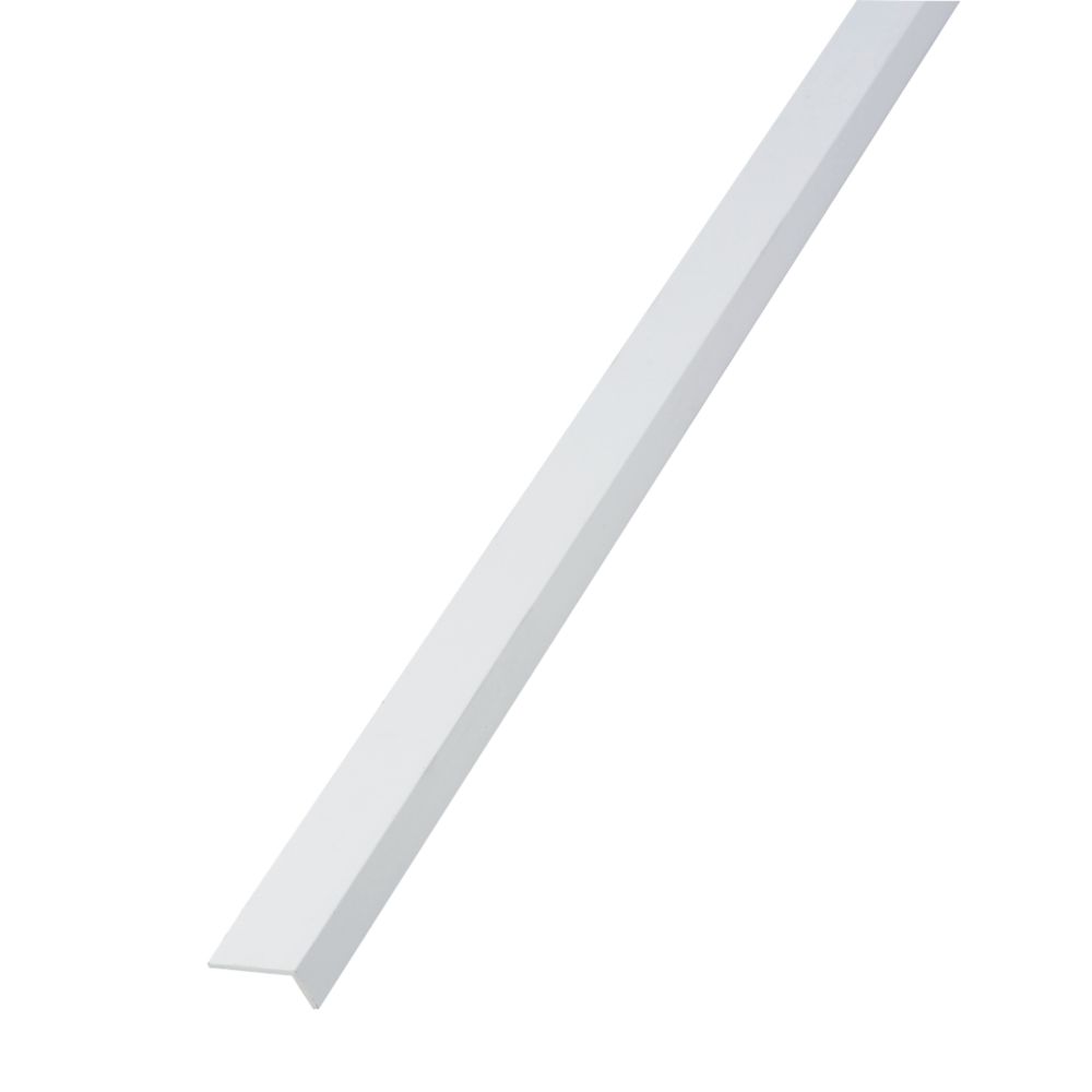 Alfer White PVC Angle 30 x 20 x 1000mm