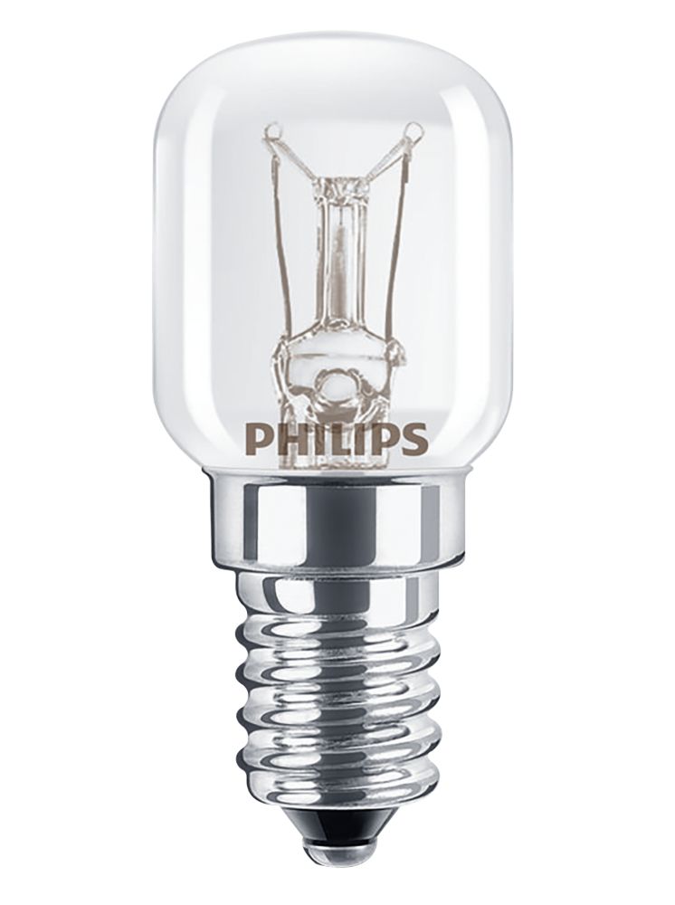 Philips SES Pygmy Incandescent Fridge Light Bulb 110lm 15W 2 Pack