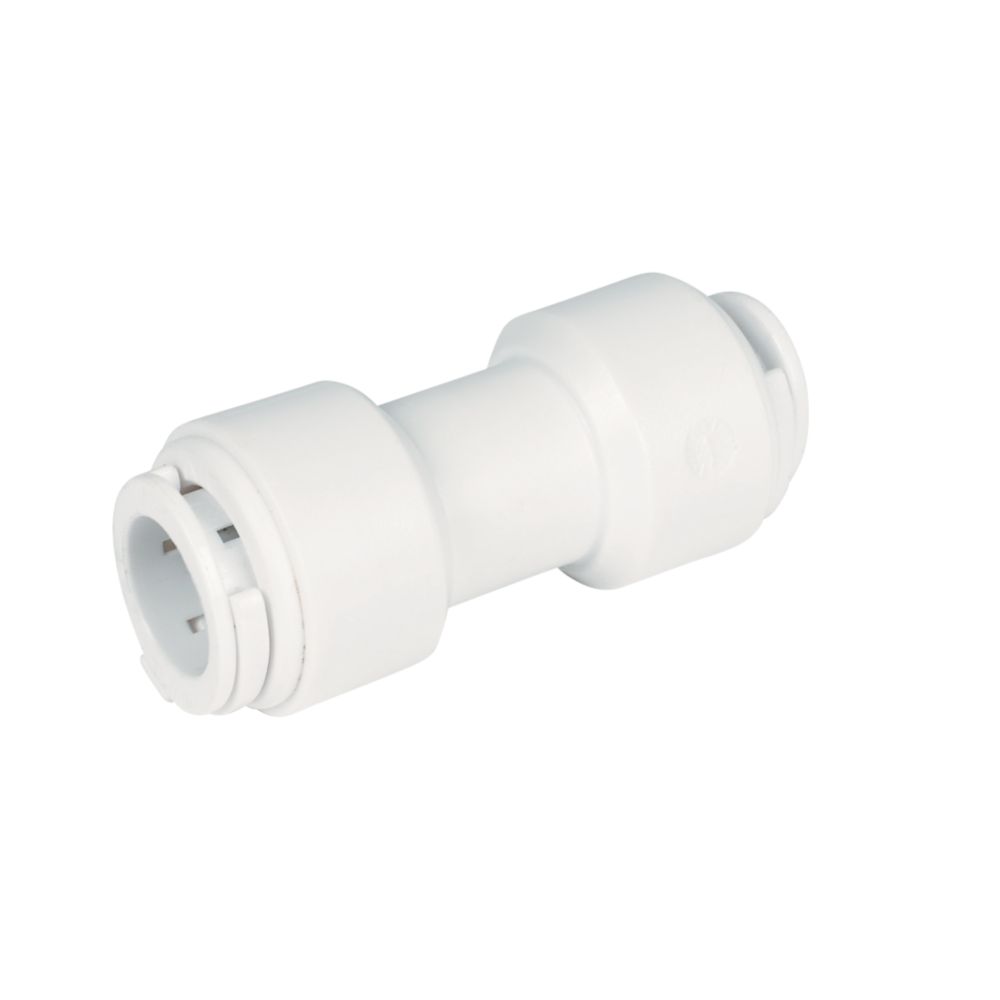 FloFit Plastic Push-Fit Equal Coupler 15mm