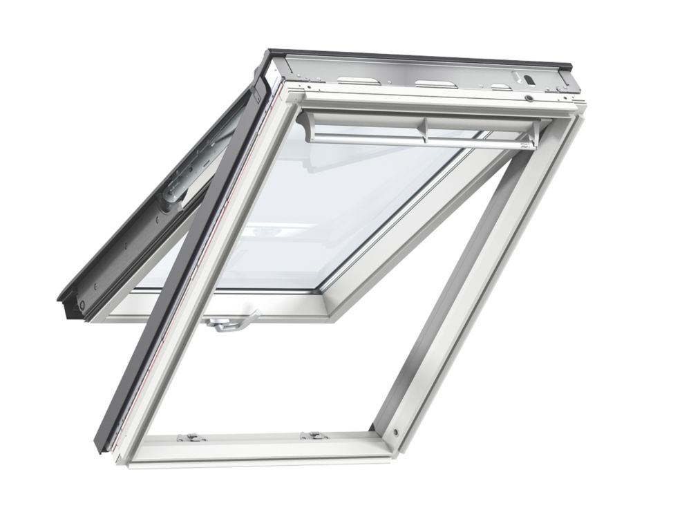 Velux CK06 Manual Top-Hung White Roof Window Clear 550 x 1180mm