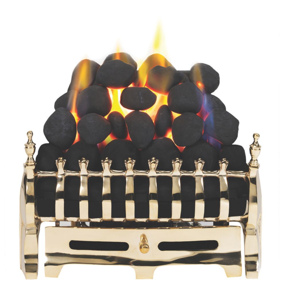 Focal Point Blenheim Black Manual Control Inset Gas Fire Tray