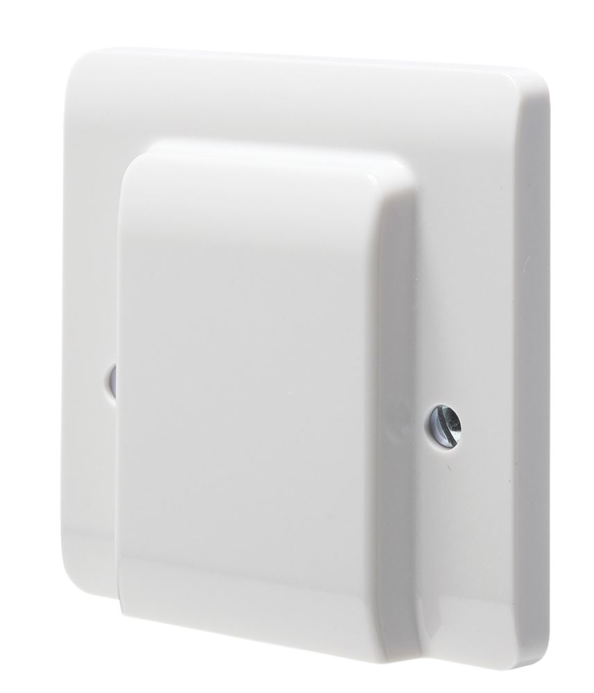Crabtree Instinct 20A Unswitched Flex Outlet Plate White