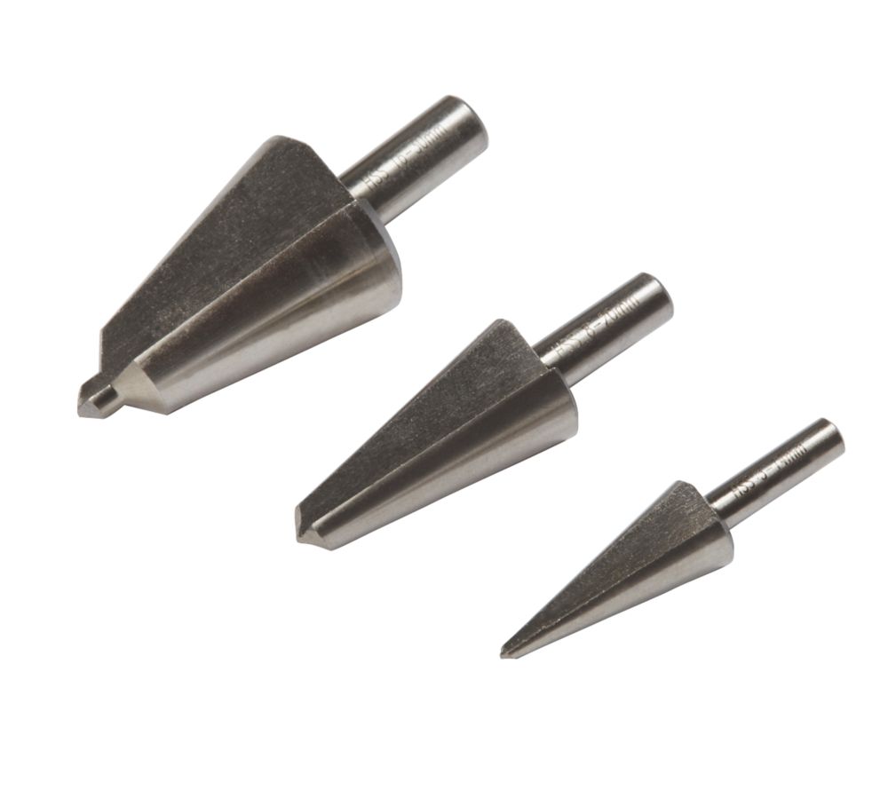Erbauer Cone Drill Bit Set 3-14, 8-20, 16-30mm 3 Piece Set