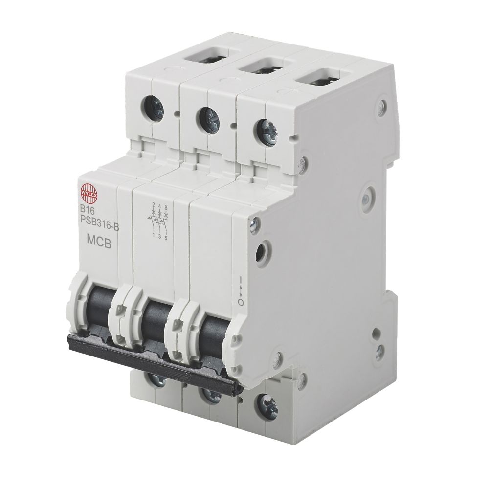 Wylex 63A TP Type B 3-Phase MCB