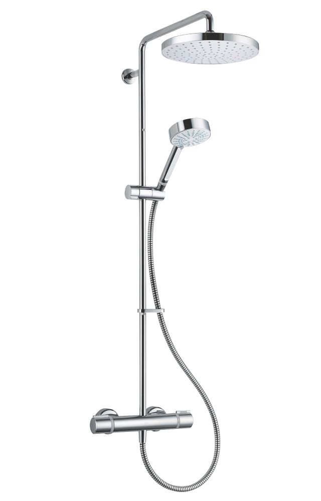Mira Agile S EV Rear Fed Exposed Chrome Thermostatic Mixer Shower