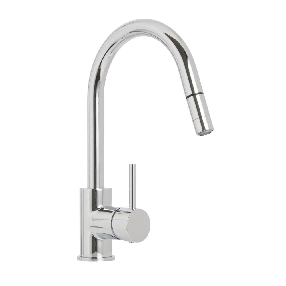 Cooke & Lewis 55A Pull-Out Spray Mono Mixer Kitchen Tap Chrome