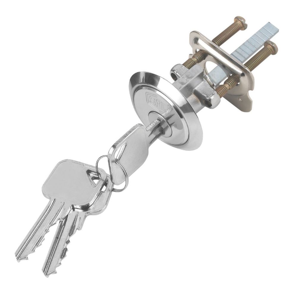 Smith Locke Replacement Night Latch Rim Cylinder Polished Brass 43mm