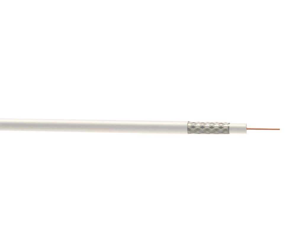 Nexans RG6 White 1-Core Round Coaxial Cable 50m Drum