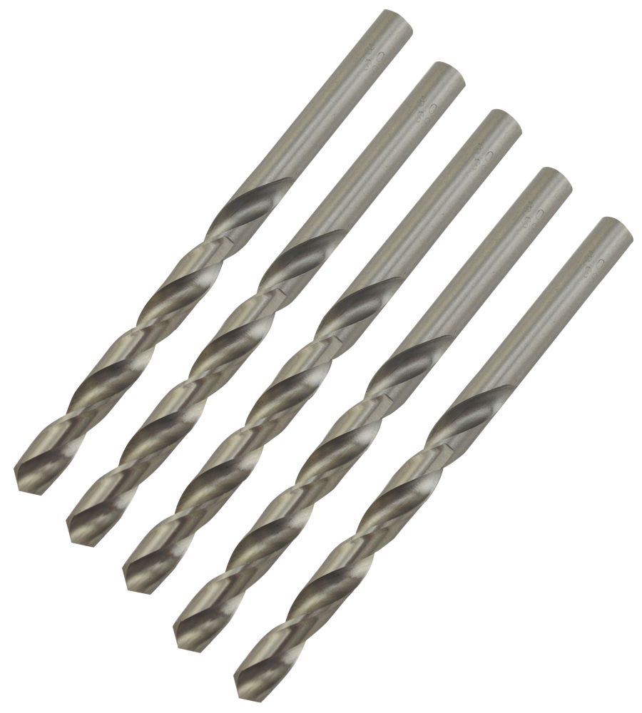 Straight Shank HSS Drill Bit 8 x 117mm 5 Pack