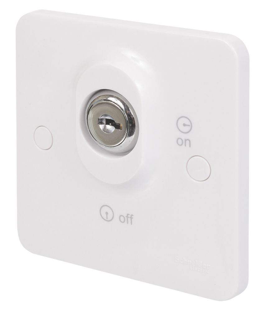 Schneider Electric Lisse 20AX 1-Gang DP Locking Control Switch White