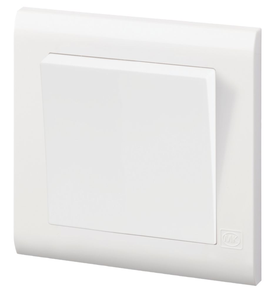 MK Essentials 1-Gang 2-Way LED Dimmer Switch White with White Inserts
