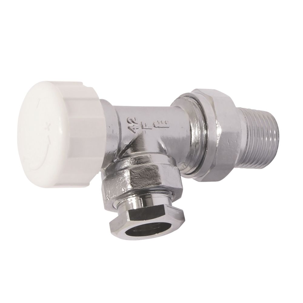 Pegler VB1390/4P Chrome Angled Horizontally-Mounted TRV Body-Only 15mm ...